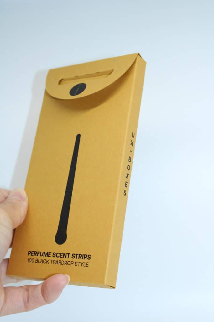 Perfumer’s Scent Strip | 100 Black Teardrop Strips – UX BOXES®